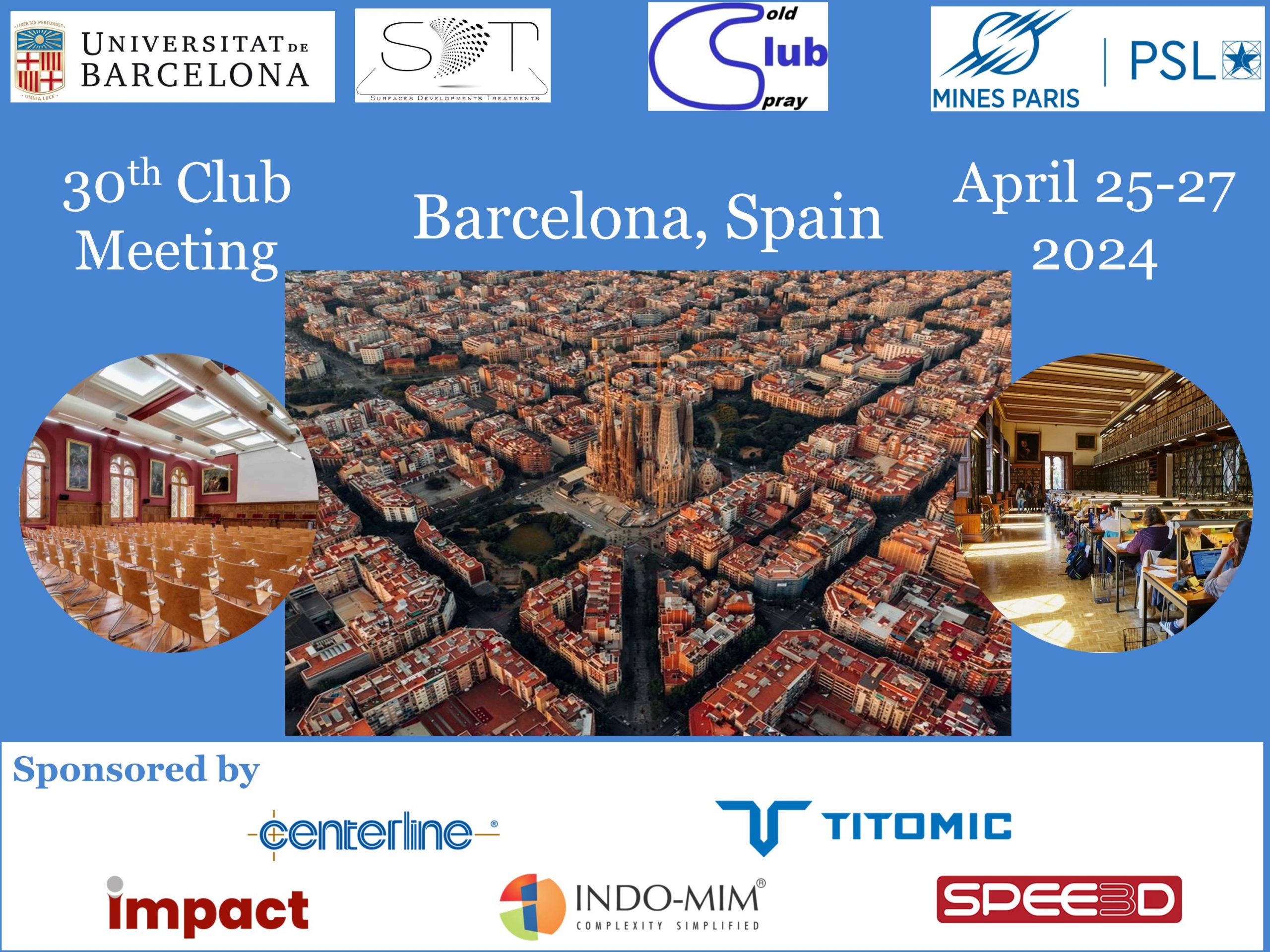 30th Cold Spray Club Meeting in Barcelona – Cold Spray Club